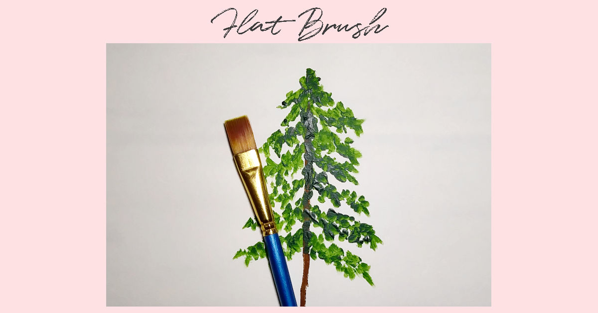 How to Paint Pine Trees In 5 Easy Steps (Using 5 Different Brushes ...