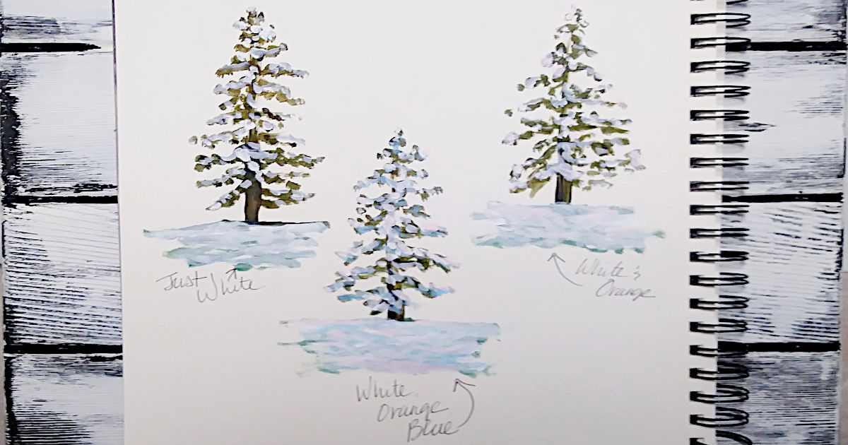 Simple Snow Painting Tips for Beginners - Squishing Paint