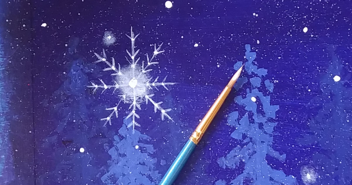 The Easiest Way to Paint a Snowflake in Detail + 2 Additional ...