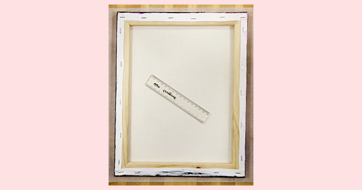 How To Mount Paper On Canvas - Squishing Paint